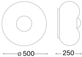Ideal Lux - LED Stropní svítidlo ARIZONA 5xGX53/9W/230V pr. 50 cm bílá