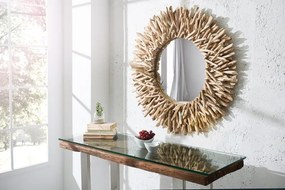 Nástěnné zrcadlo Riverside 80 cm z přírodního dřeva