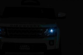 Ramiz Land Rover Discovery elektrické auto pro děti bílé SUV + dálkové ovládání