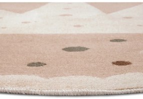 Béžový dětský koberec ø 140 cm Crown – Hanse Home