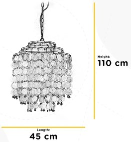 ONLI - Lustr na řetězu RUBEN 3xE27/22W/230V