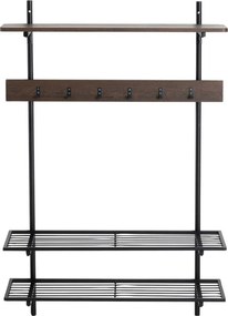 Hnědá kovová předsíňová sestava 100x150x25 cm Gilda – Ellos Home