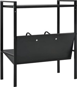 Knihovna se 2 policemi černá 52 x 28 x 59 cm kompozitní dřevo 288230