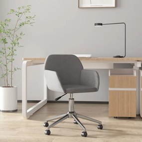 Petromila Otočná kancelářská židle světle šedá textil