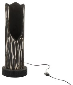 Stojací dřevěná lampa Paulownia Black 1 - Ø 20*51 cm