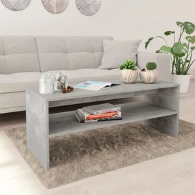 Konferenční stolek betonově šedý 100 x 40 x 40 cm dřevotříska - Default Title