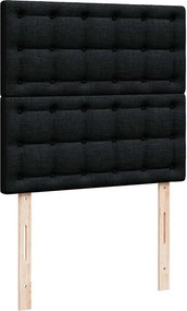 Box spring postel s matrací černá 100 x 200 cm textil 3291983