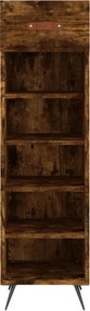 vidaXL Botník 30 x 35 x 105 cm kompozitní dřevo [829649] Barva: hnědý dub