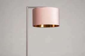Stojací designová lampa Pallas Pink Steel