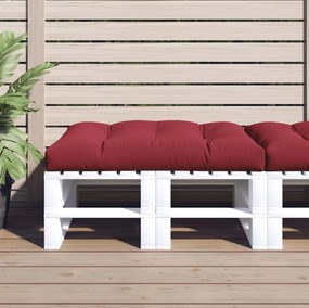 vidaXL Poduška na palety 120 x 80 x 12 cm textil [360521] Barva: vínová červená