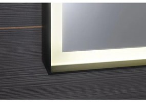 Sapho Sort Zrcadlo 47 x 70 cm s LED podsvícením, černá mat ST047