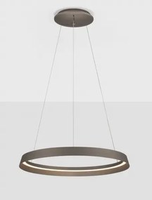 LED stmívatelný champaign hnědý moderní lustr Ormi