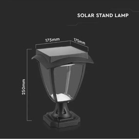 LED Solární lampa LED/2W/3,7V 3000/6000K IP65 2200 mAh