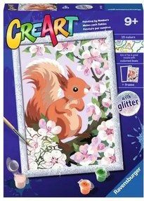 Ravensburger CreArt Roztomilá veverka (se třpytkami) / od 9 let