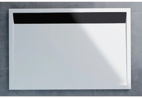SanSwiss Ila Sprchová vanička obdélníková 90×100 cm bílá Barva krytu  sifonu: Černá