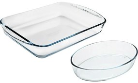 Pyrex Sada skleněných pekáčů 2 ks, 3,7 l + 2,2 l