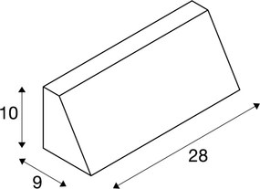 LA 230034 Venkovní svítidlo PEMA čtvercová nástěnná stříbrnošedá 230V E27  - BIG WHITE (SLV)