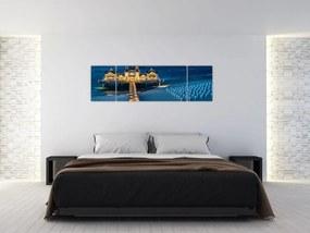Obraz - hotel na pláži (170x50 cm)