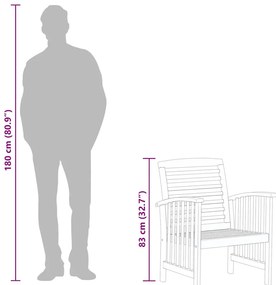 vidaXL Marketos Zahradní židle 2 ks masivní akáciové dřevo