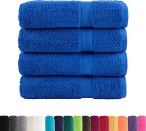 Prémiové ručníky SOLUND 4 ks modré 50x100 cm 600 g/m² 137186