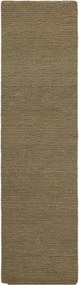 Khaki ručně tkaný vlněný běhoun 80x230 cm Harris Boucle – Flair Rugs