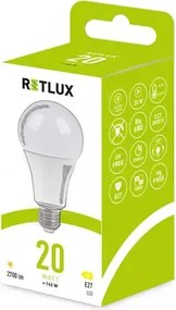 RETLUX RLL 662 A80 E27 bulb 20W / 2700 lm / 3000K - teplá bílá / D