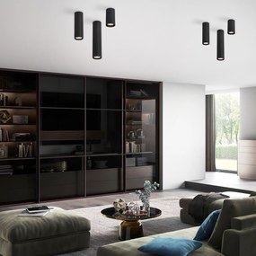 TK Lighting Černé stropní svítidlo Tune L 55mm pro žárovku GU10 TK10026