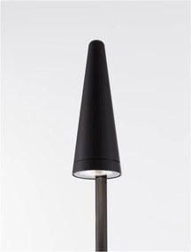 NV 9002869 Venkovní svítidlo s bodcem MABEL černý hliník a čiré sklo LED 8.5W 3000K 220-240V 36st. IP54 délka kabelu 64 cm - NOVA LUCE