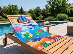 Dětské pončo SEA WORLD barevné Rozměr: 60 x 120 cm