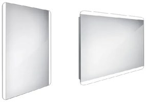 Nimco Zrcadla - Zrcadlo s LED osvětlením, 600x800 mm, hliník ZP 17002