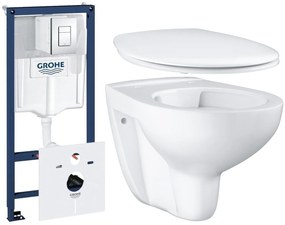 Set záchodová mísa Grohe Bau Ceramic 39427000, záchodové prkénko Grohe Bau Ceramic 39492000