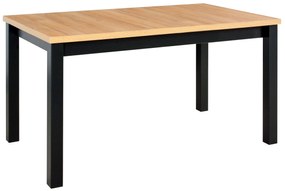 Jídelní stůl Odula 1 Zvolte barvu horní desky: Bílý (borovice andersen), Zvolte barvu nožek: Černá