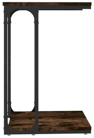 Odkládací stolek kouřový dub 40 x 30 x 60 cm kompozitní dřevo - Default Title