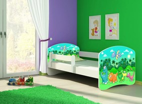 Dětská postel - Dinosaur 2 180x80 cm bílá