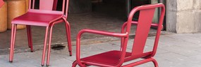 ISIMAR - Židle NÁPOLES s područkami - bílá