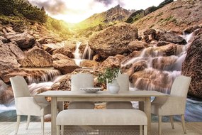 Samolepící tapeta vysokohorské vodopády - 150x100 cm