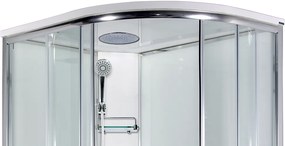 ARTTEC SIRIUS 120 x 90 cm - Parní sprchový box model 8 chinchilla sklo levá vanička PAN04650