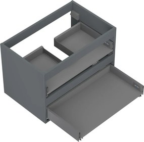 Mexen Box-A korpus skříňky pod umyvadlo 70 cm, 2 zásuvky, matná grafitová - 91AX0-0700-470-2-66