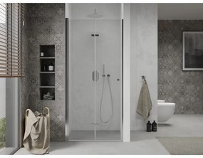 Mexen Lima skládací sprchové dveře 80 cm, Průhledné, Chromovaná - 856-080-000-01-00