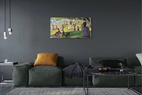 Obrazy na plátně Art setkání u jezera 120x60 cm