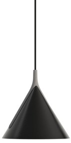 Axolight Jewel mono, černo/šedé závěsné svítidlo pro zapuštění, 1x6,5W LED 3000K, prům. 9cm