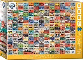 EUROGRAPHICS Puzzle VW Groovy Bus / 2000 dílků / 99,7 x 67,6 cm