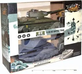 WIKY Sada 2 RC tanků / RC tank / 27 MHz a 40 MHz / se zvukem a světlem