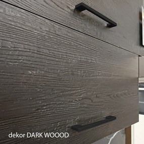 VIGO d | vysoká skříňka 60DP-210 2F na vestavnou troubu | 60 cm | lancelot/dark wood | UNI dvířka