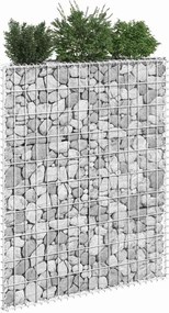 Gabionový vyvýšený záhon trapéz pozinkovaná ocel 100x20x100 cm 145653