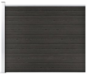 Plotový dílec WPC 175 x 146 cm šedý 148983