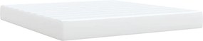 Box spring postel s matrací bílá 180x200 cm umělá kůže 3285222