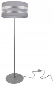 Stojící lampa Intense Chrome, 1x textilní stínítko (výběr ze 6 barev), (výběr ze 3 barev konstrukce), (fi 40cm), o
