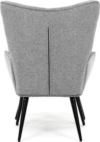 Relaxační křeslo, šedá, sametová látka, AK-303 GREY2