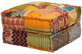 vidaXL Marketos 2místný modulární pouf patchwork textil